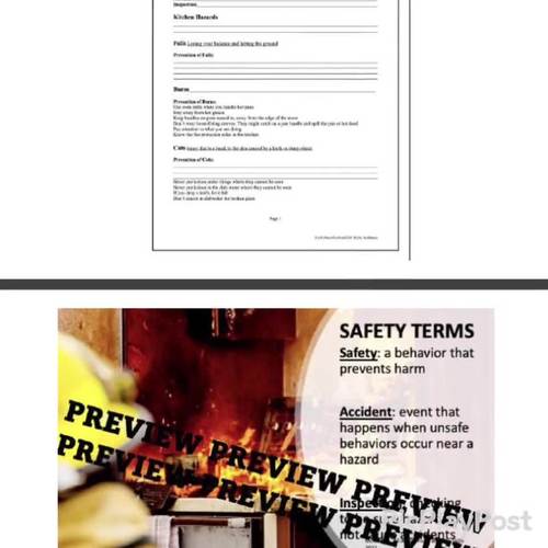 Kitchen Safety Activity for FACS and Life Skills by Food and Life ...
