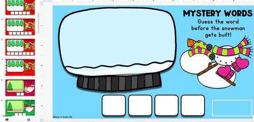 Digital Sight Word Game- Winter Edition Distance Learning | TPT