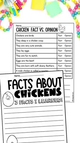 All about Chickens Hens & Roosters Nonfiction Spring Informational Text ...