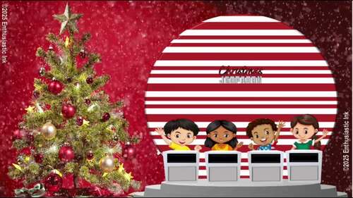 4-6th grade Christmas Jeopardy Powerpoint Game w/Scoring- 3 Games Included