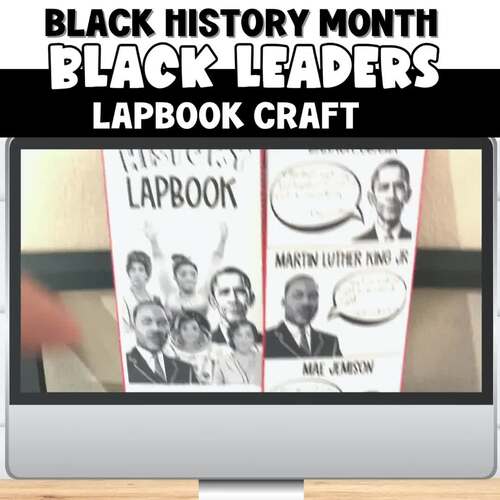 ESL Interactive Black History Month Lapbook Craft- Black Leaders Craft ...