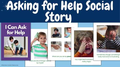 Social Story When I Am Frustrated I Can Ask For Help Autism Social ...