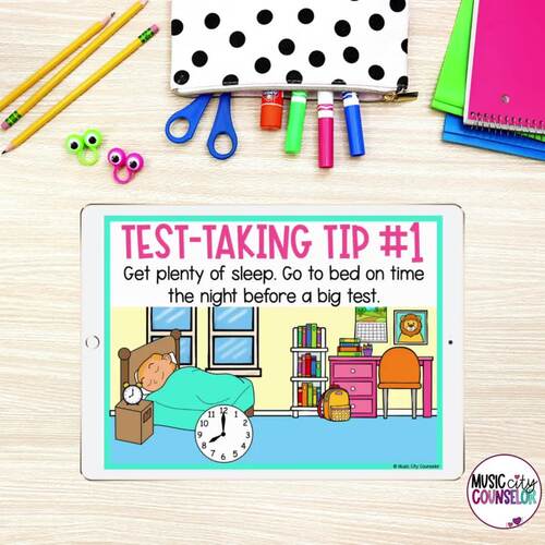 Test-Taking Tips Lesson, Standardized Testing Prep, Test Anxiety, SEL ...