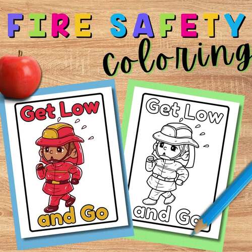 Fire Safety Coloring Pages & Worksheets | Fire Prevention Week Activities