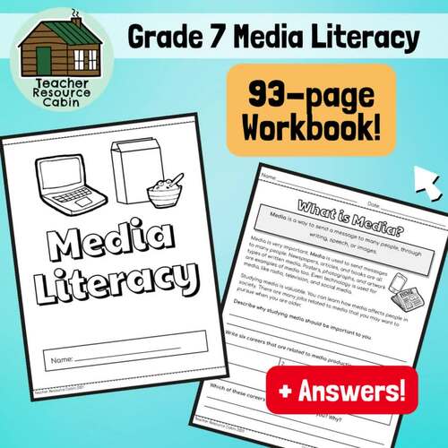 Grade 7 Media Literacy Workbook Ontario by Teacher Resource Cabin