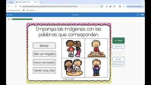 Spanish Valentine's Day Vocabulary Boom Cards by SenoraQ | TPT