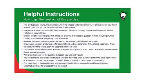 Christmas Financial Literacy at the North Pole Interactive Digital Case ...