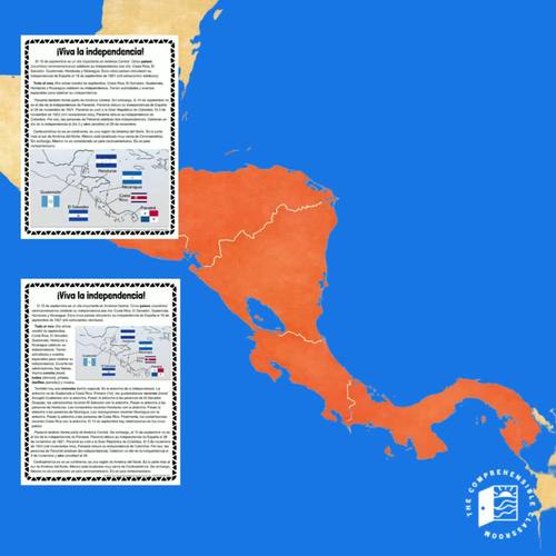 La independencia de Centroamérica Article in Spanish + game Spanish 1+