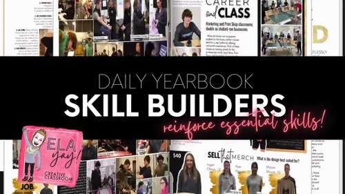 Year-Long Daily Yearbook Skill Builders Bell Ringers and Student ...