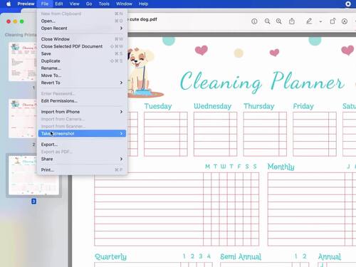 PRINTABLE Cleaning Planner | Cleaning Schedule Checklist | Cute Dogs ...