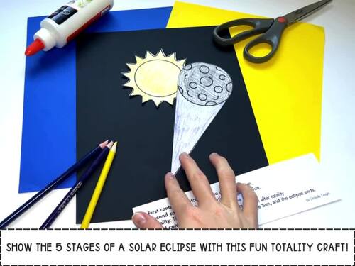 Solar Eclipse Reading Passage, Craft, & Solar Eclipse Activities 2nd ...