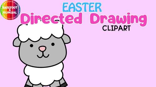 Easter Directed Drawing Clipart | Cute Easter Clipart for Step by Step ...