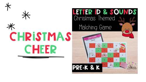 Christmas Themed Letter Identification & Sounds Intervention or Center Game
