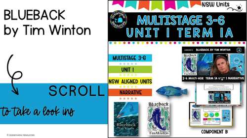 Multigrade 3-6 NSW DET Unit 1 BLUEBACK by Tim Winton Component B Term 1A