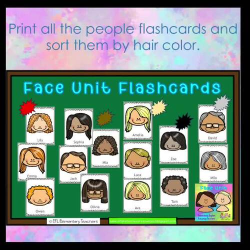 Face Unit BUNDLE para Kindergarten and Elementary ESL | TPT