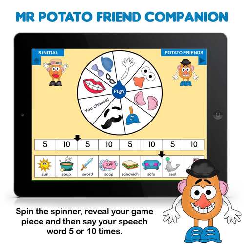 Mr Potato Game Companion - No Print & No Prep - For Speech & Language