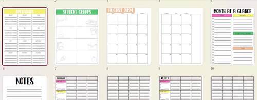 Teach Cow Printable 24-25 Teacher Planner by Doodle and Dandelion Designs