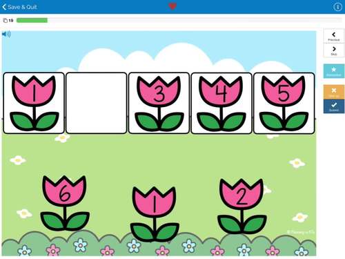 FRENCH Missing Numbers 1-10 Spring Boom Cards™ | Les nombres manquants ...