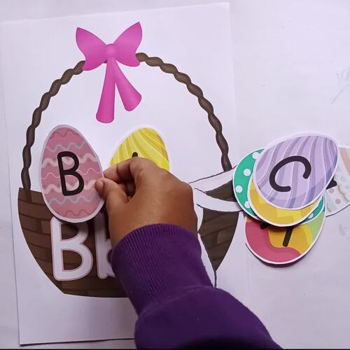Easter Egg Letter Hunt,Preschool Printable,Easter Activities for ...
