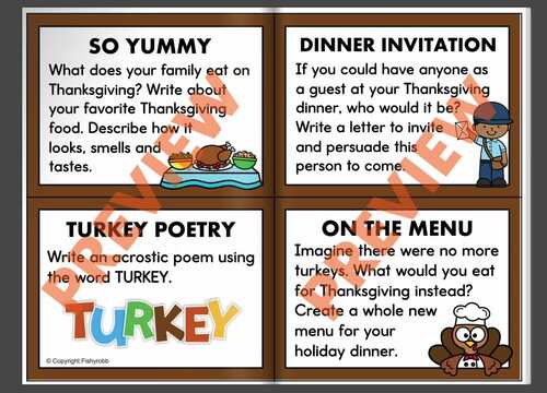 Thanksgiving Writing Activities Prompts Worksheets Narrative ...