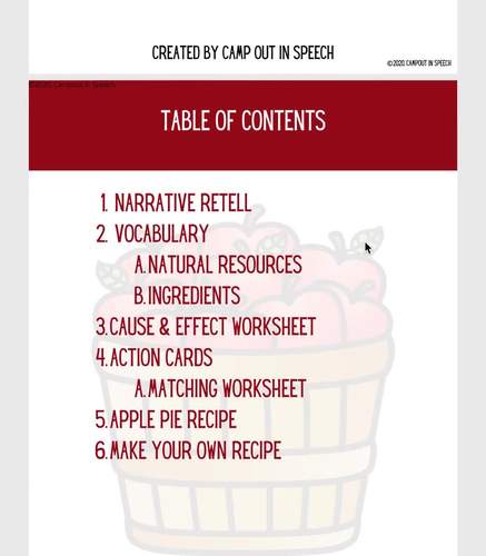 How to Make an Apple Pie and See the World Book Companion by Campout In ...