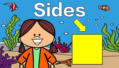 How Many Sides? 2D Shape: Under the Sea: Math Brain Break | TPT