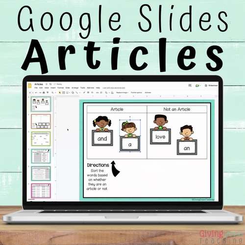 Articles A An The in Grammar Google Slides Distance Learning | TPT