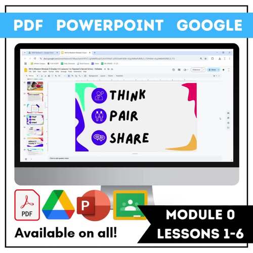 W&W Module 0: Grades 3-5 EDITABLE Lesson Slides - Nasreen's Secret School