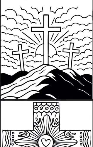 Easter Coloring with Religious & Spring Themes- printable pages | TPT