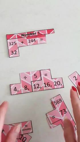 Mental Math Sorting Puzzles - Upper by Mrs Amy123 | TPT