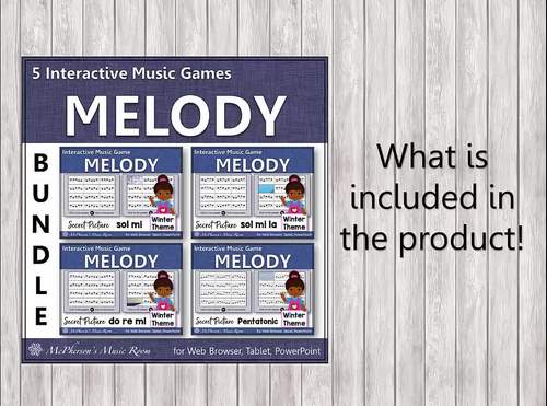 Winter Music Solfege Elementary Music Games {Reveal the Secret Picture}