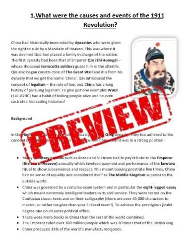 IB History: Authoritarian States - Mao Entire Course Notes | TPT