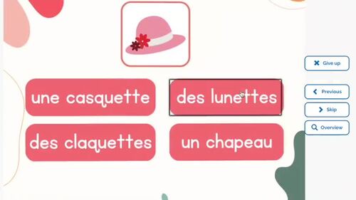 French Clothes Clothing activities BOOM CARDS Les vêtements SET 3