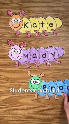 The Very Hungry Caterpillar Spring Name Craft, Bulletin Boards, March Craft