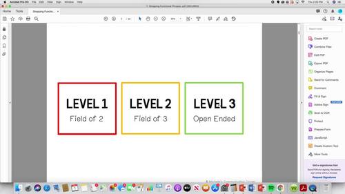 Functional Phrases/Sentences - Clothing Store - Life Skills - No Print