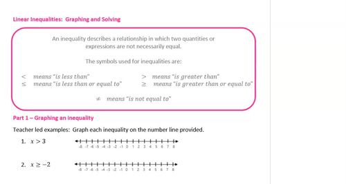 Linear Inequalities in One Variable (lesson video) by Mathematics Made Easy
