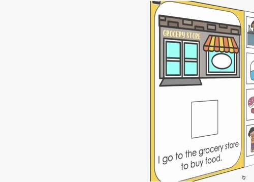 Boom Cards™ Grocery Store Interactive Book by Culturally Speaking SLPs