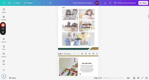 Daycare Parent Handbook NEW Canva Template/ Childcare Printable Policies