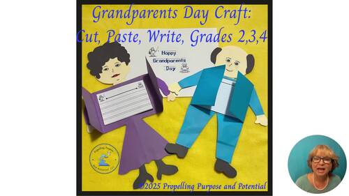 Grandparents Day Cut, Paste, Write, Grades 2, 3, 4 | TPT