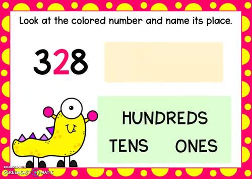 Place Value Hundreds Tens and Ones Boom Cards™ Distance Learning