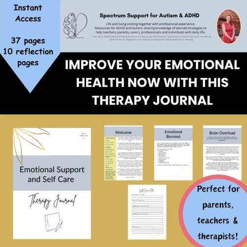 Health and Wellness Journal Anxiety Coping Skills Emotional Regulation ...