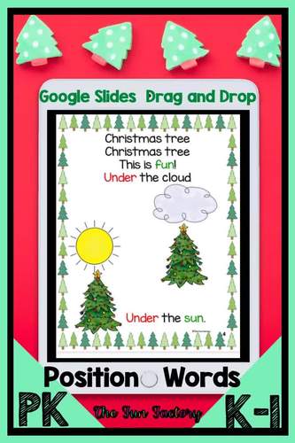 Digital Positional Words Activities and Rhyming for Google Slides™