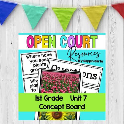 Open Court Reading 1st Grade Unit 7 Concept Board Resources by Glyph Girls