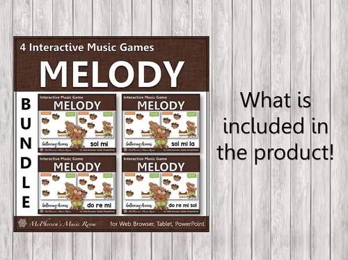 Fall Music | Solfege Interactive Melody Games Bundle {Gathering Acorns}