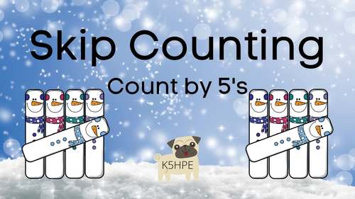 Winter Skip Counting by 5's, Math, Numeracy, Video and Slides | TPT