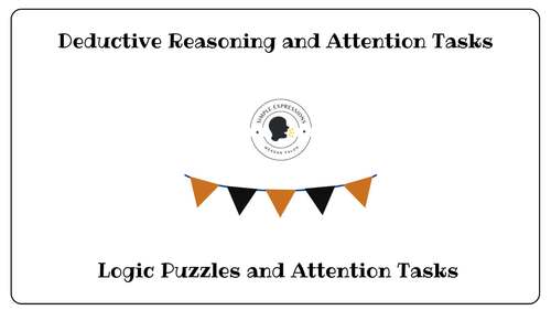 October/Halloween - Cognition Activities for Adult Speech Therapy, High ...