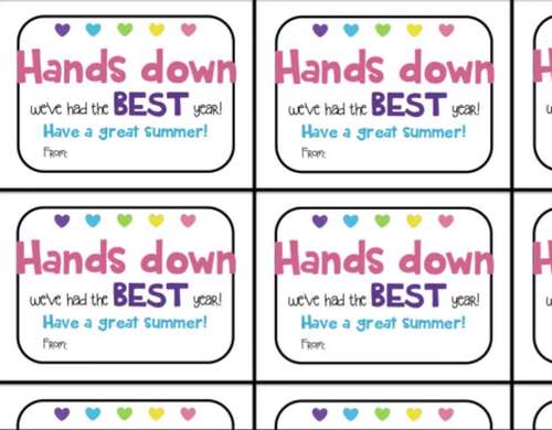 Lip Balm, Hand Sanitizer (Lotion), & Bath Bomb End-of-Year Gift Tag BUNDLE