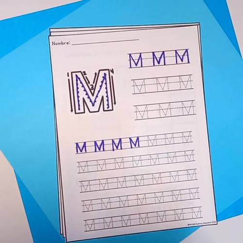 Cartilla fonética - Lectoescritura - Leer y escribir con la letra M