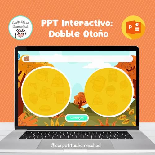 Juego Dobble o Spot It de Otoño En Español | Spanish Fall/Autumn Game