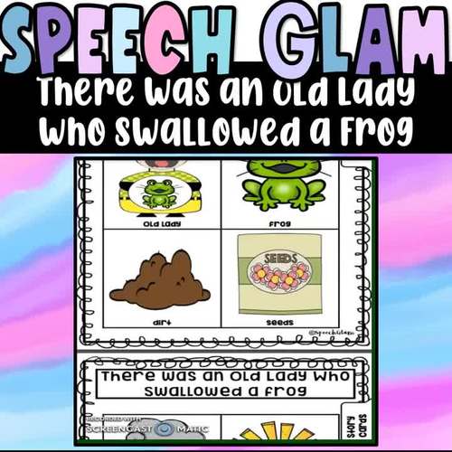 There was an Old Lady Who Swallowed a Frog Book Companion (+Boom Cards)